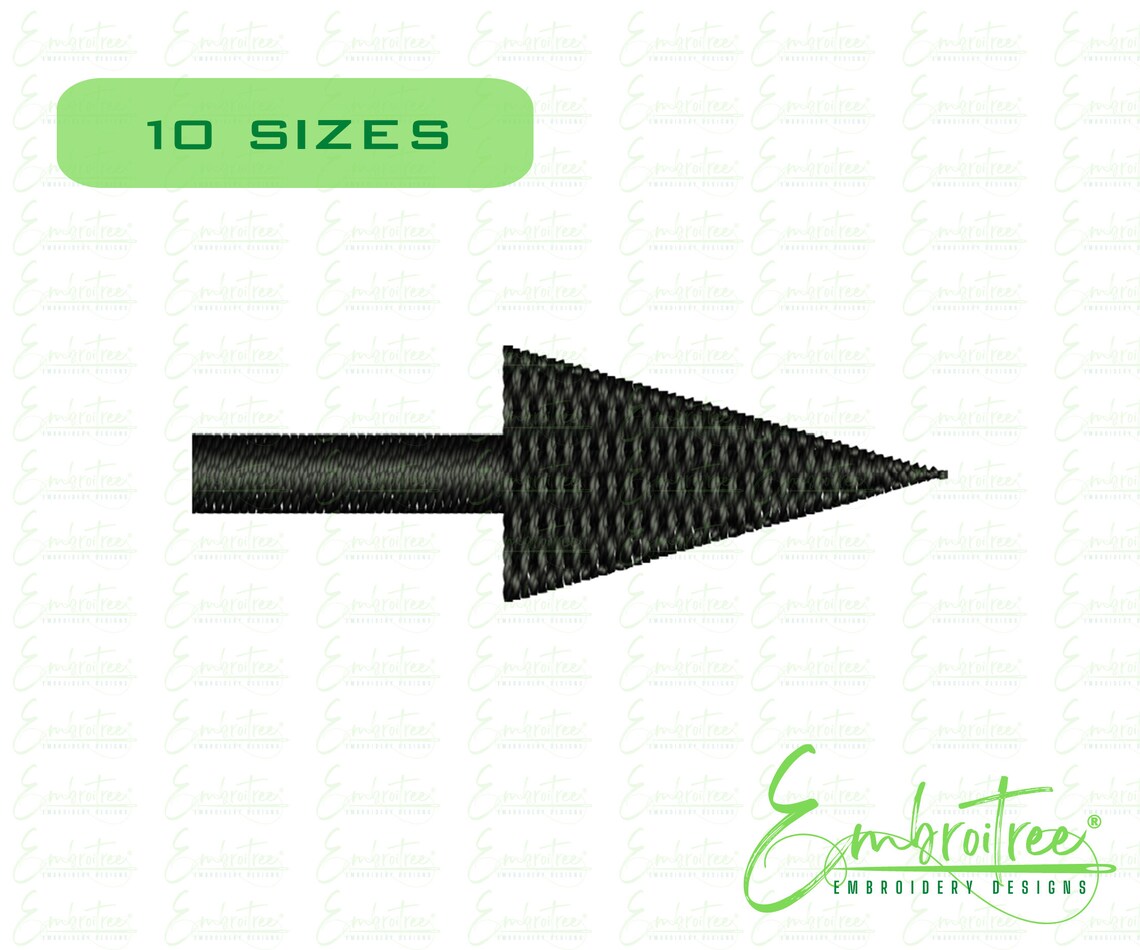 Arrow Embroidery Design, Machine Embroidery File, Split Arrow ...