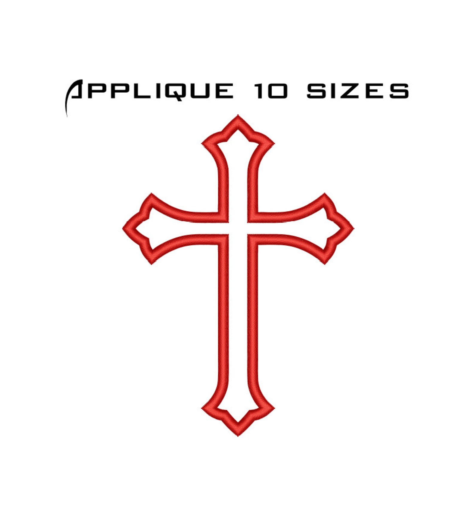 CROSS APPLIQUE DESIGN Machine Embroidery Download - Etsy