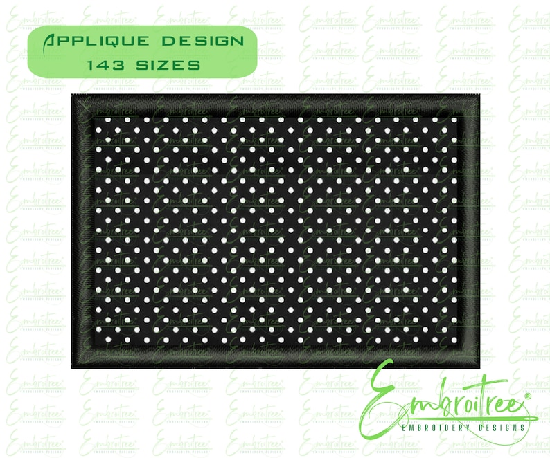 Rectangle Applique Design Machine Embroidery Rectangle Frame Applique ...