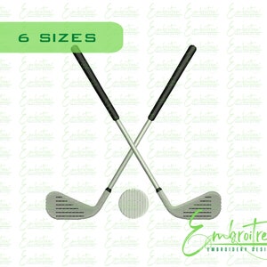 Golf Embroidery Design. Golf Club Embroidery Design. Golf - Etsy