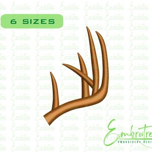 Deer Antler Embroidery Design Antlers Machine Embroidery - Etsy