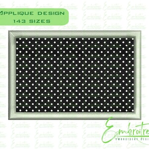Rectangle Applique Design Machine Embroidery Rectangle Frame Applique ...