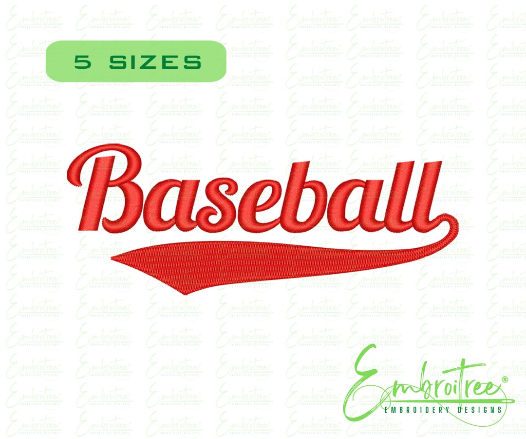 Baseball Embroidery Design. Sports Embroidery File. Machine Embroidery ...