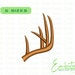 Deer Antler Embroidery Design, Antlers Machine Embroidery Designs ...