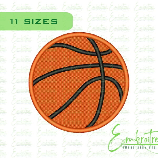 Basketball Embroidery Design - Etsy