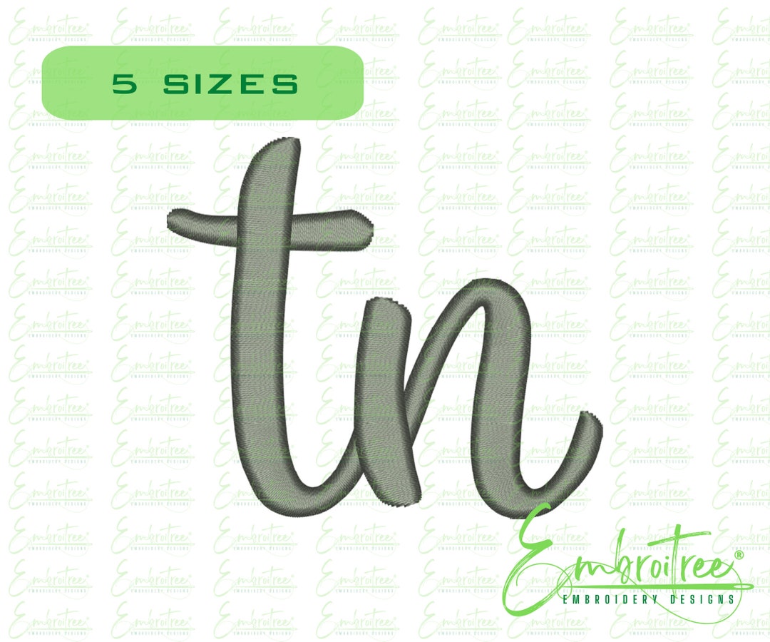 TN Embroidery Design Tennessee Embroidery Design Machine - Etsy