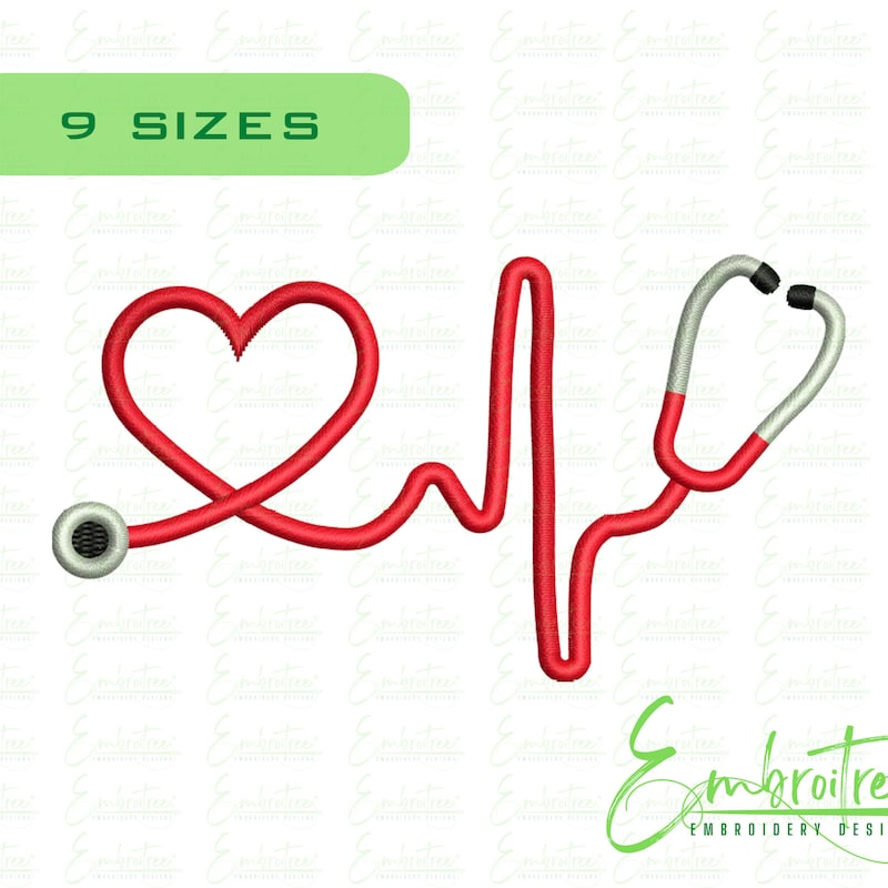Stethoscope Embroidery Design - Etsy
