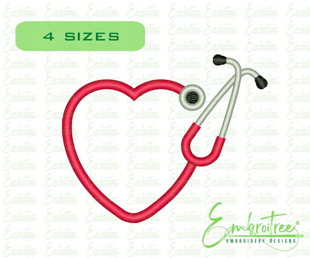 Medical Embroidery Designs Nurse Embroidery Nurse Stethoscope - Etsy India