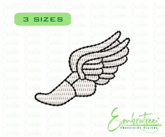 Mini Track Shoe Embroidery Design Track and Field Embroidery - Etsy
