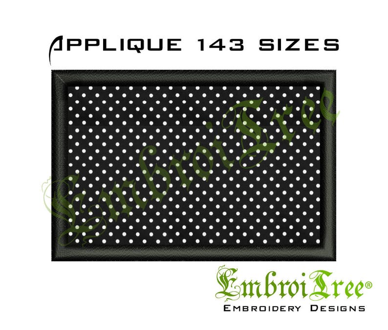 Rectangle Applique Design Machine Embroidery Rectangle Frame - Etsy