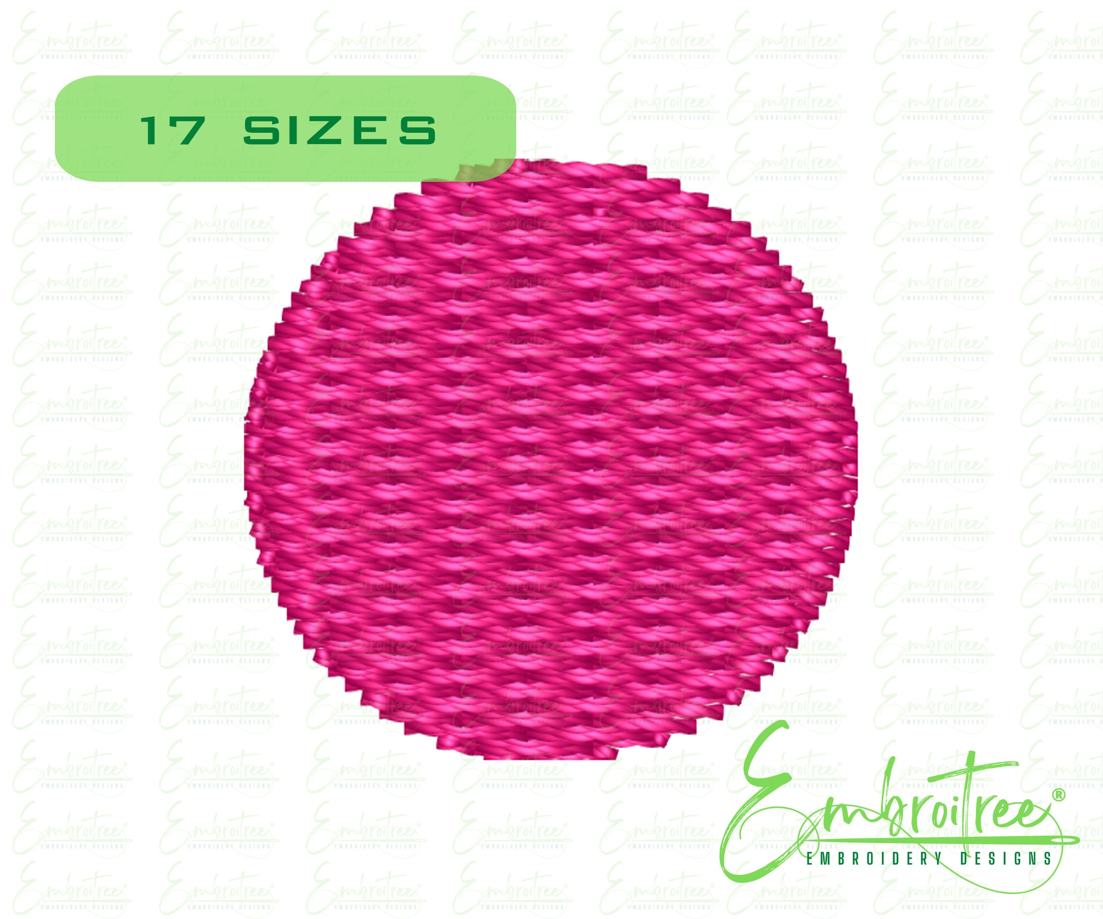Polka Dot Embroidery Design. Circle Embroidery File. Machine Embroidery ...