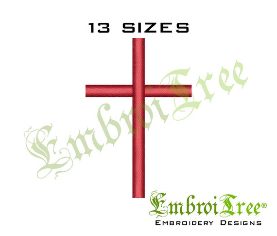 Cross Embroidery Design Machine Embroidery Designs Religious | Etsy
