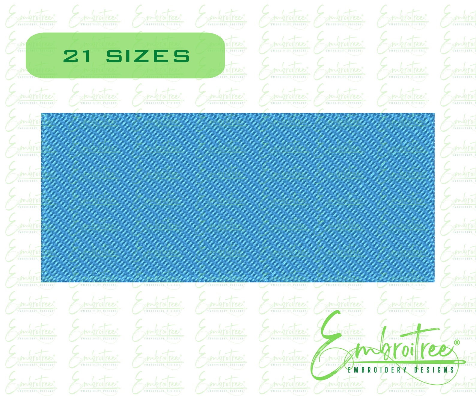 Rectangle Filled Embroidery Design - Etsy