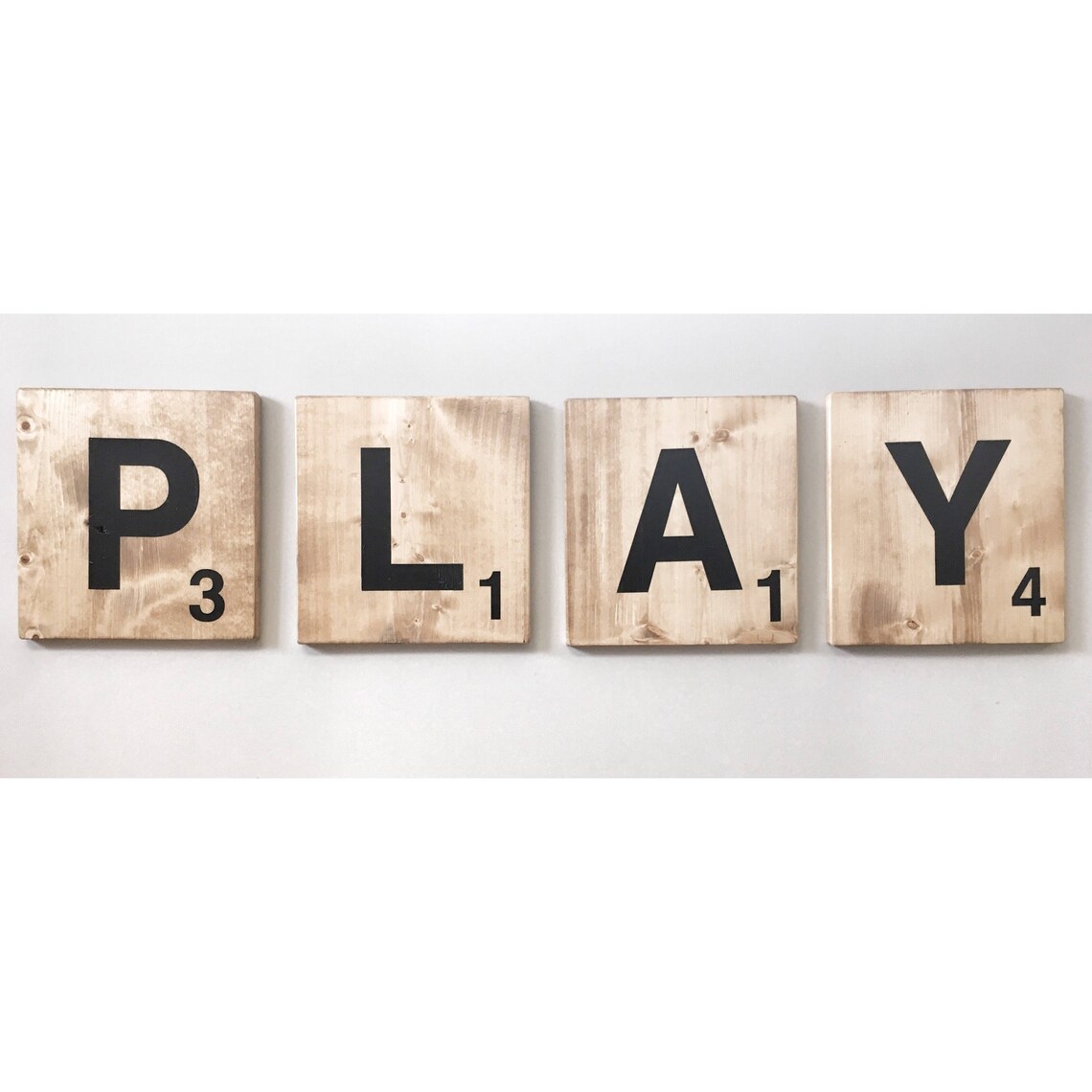 Giant Scrabble Tile Letters Jumbo Wooden Kids Tile Wall Art - Etsy Canada
