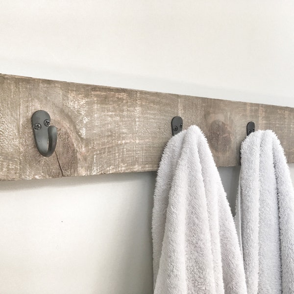 Wooden Towel Rack for Bathroom - Etsy