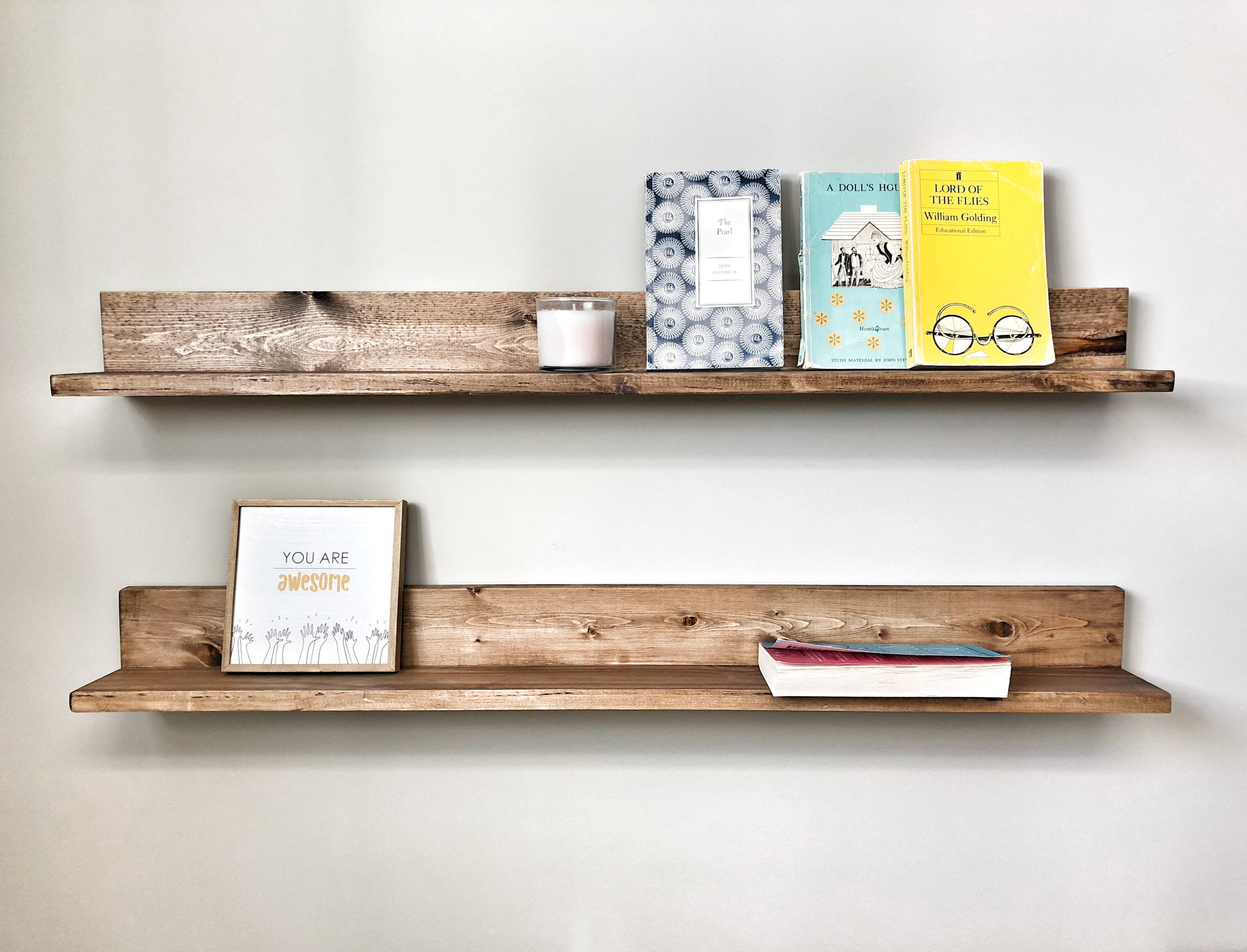 Floating Shelf Rustic Floating Shelf Ledge Shelf Wooden - Etsy