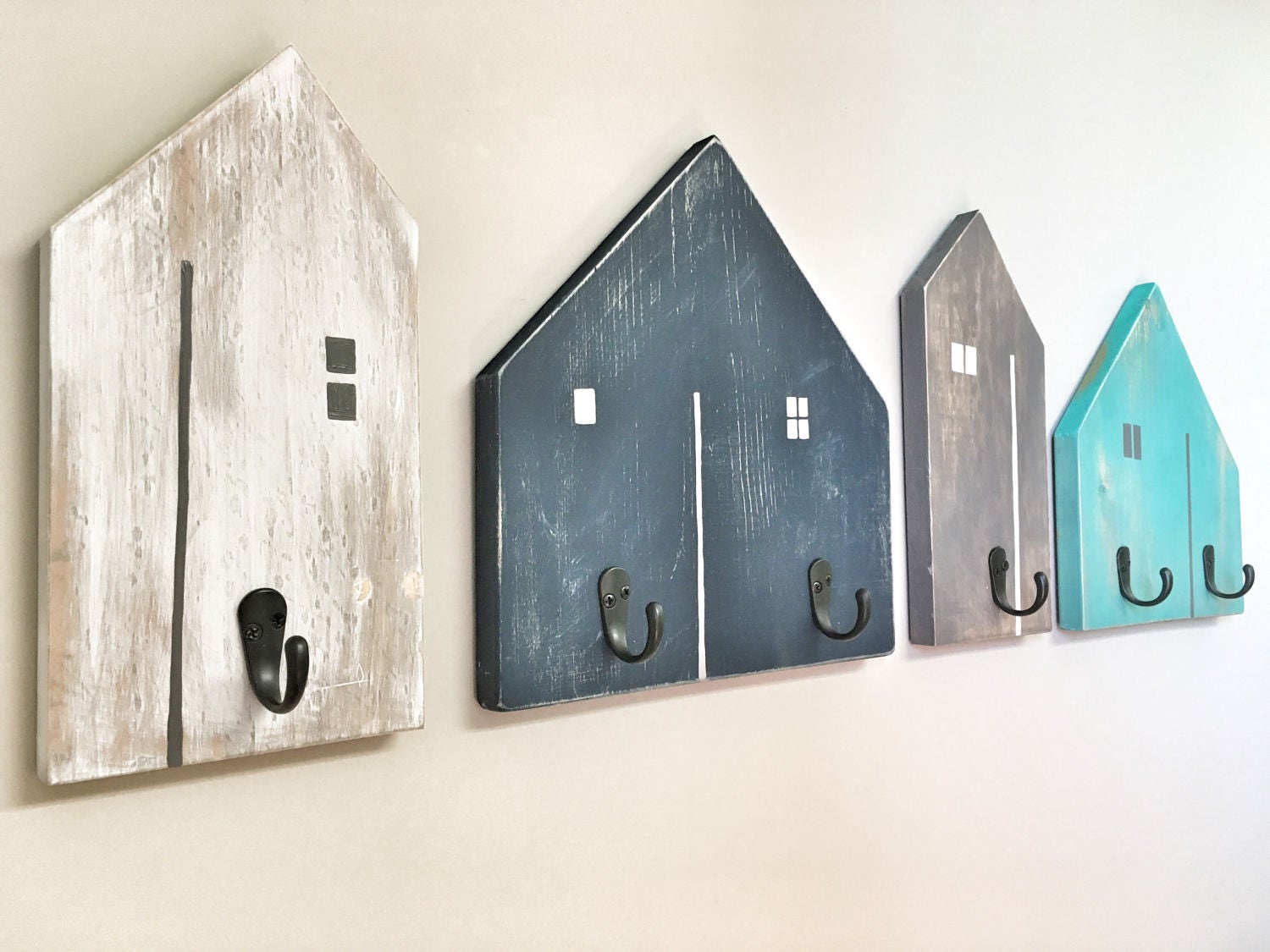 Rustic Wooden Entryway Farmhouse Home House Hooks Wood Coat - Etsy