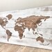 Huge World Map, Rustic Wood Decor, Travel World Map, Push Pin Travel ...