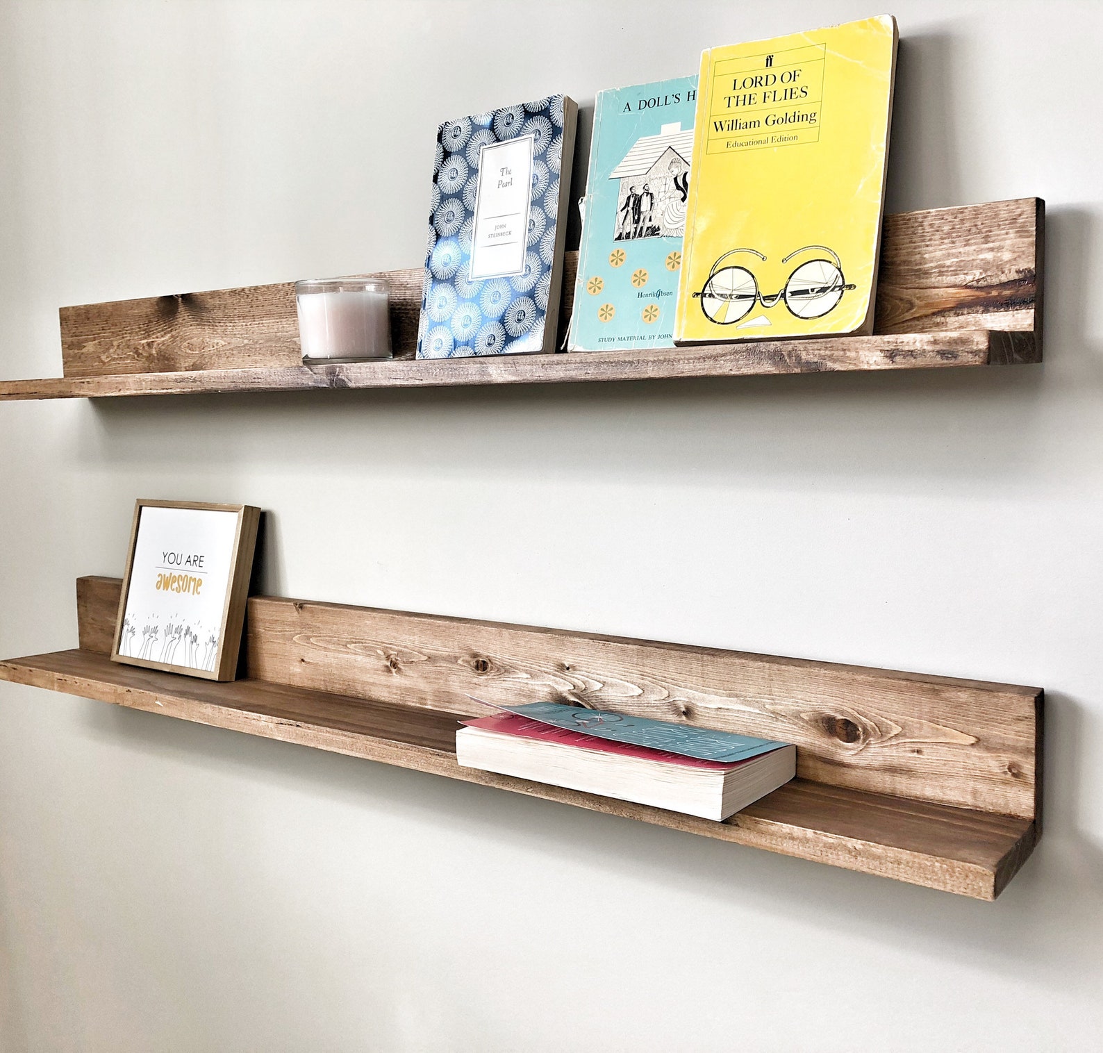 Floating Shelf Rustic Floating Shelf Ledge Shelf Wooden - Etsy
