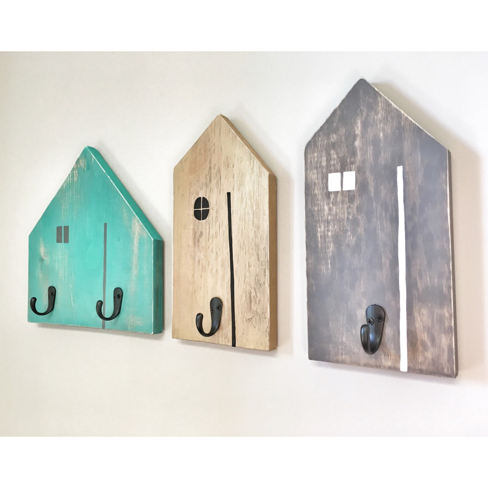 Rustic Wooden Entryway Farmhouse Home House Hooks Wood Coat | Etsy