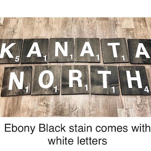 12" Giant Jumbo Scrabble Tiles, Letter Tiles, Huge Wooden Scrabble ...