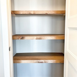 Wire Rack Cover, Removable Wood Shelf Cover in Closet, Kitchen Pantry ...