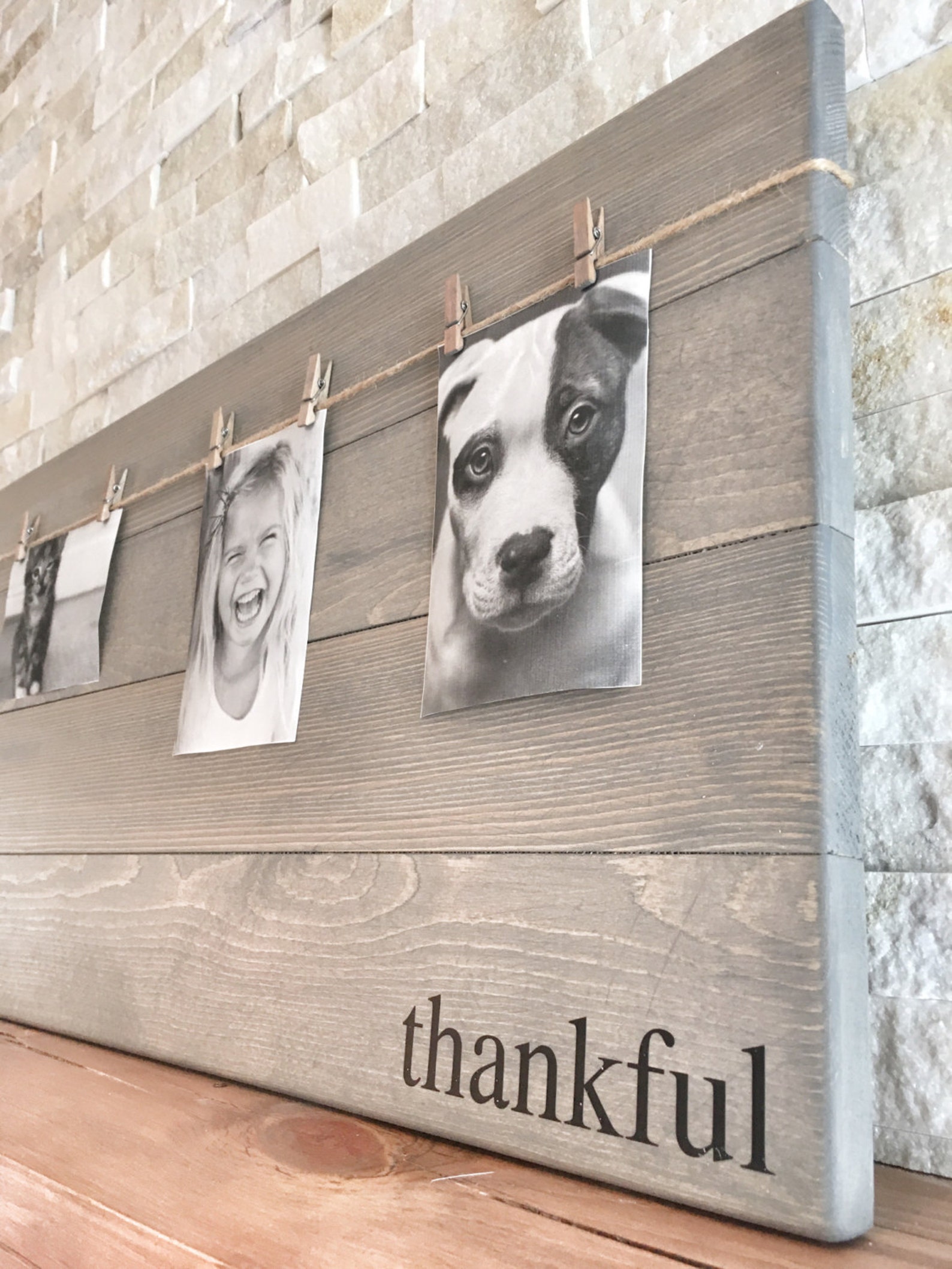 Rustic Wooden Picture Frame Personalized Wood Photo Frame | Etsy