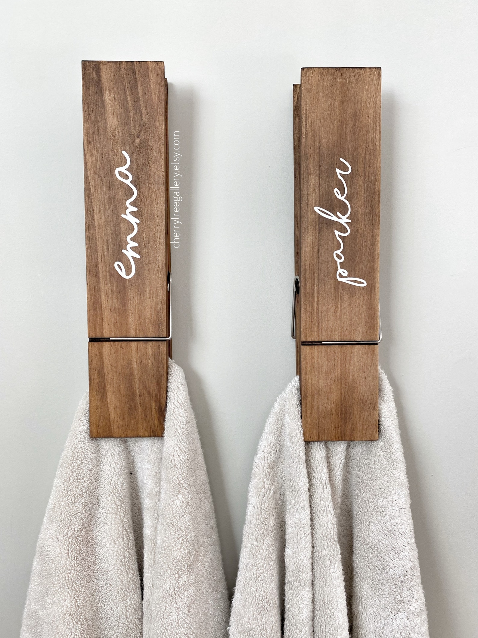 Jumbo Clothespin Bathroom Towel Holder One 12 Large - Etsy