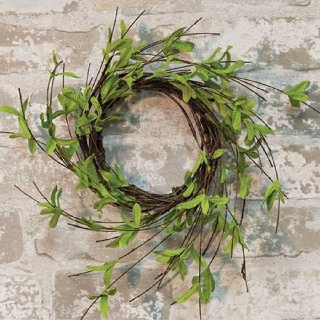 Two Twig Leaf 4 Candle Rings set of 2 - Etsy