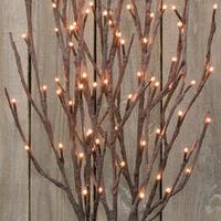 Brown Leaf Fairy Lights - Rustic Wedding Decor - Woodland Table ...