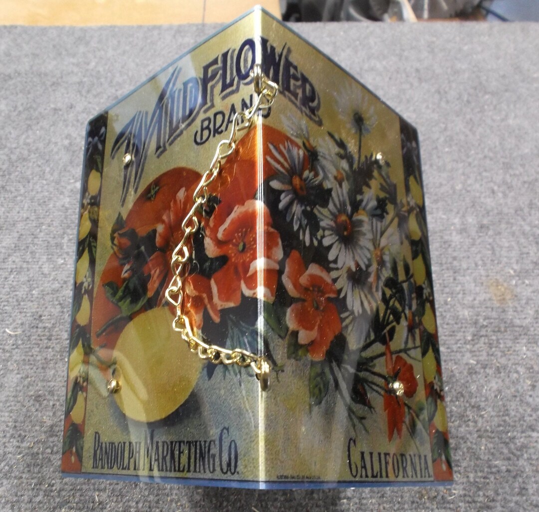 Wild Flower Birdhouse Aluminum Roof Wren Box Fruit Label California - Etsy