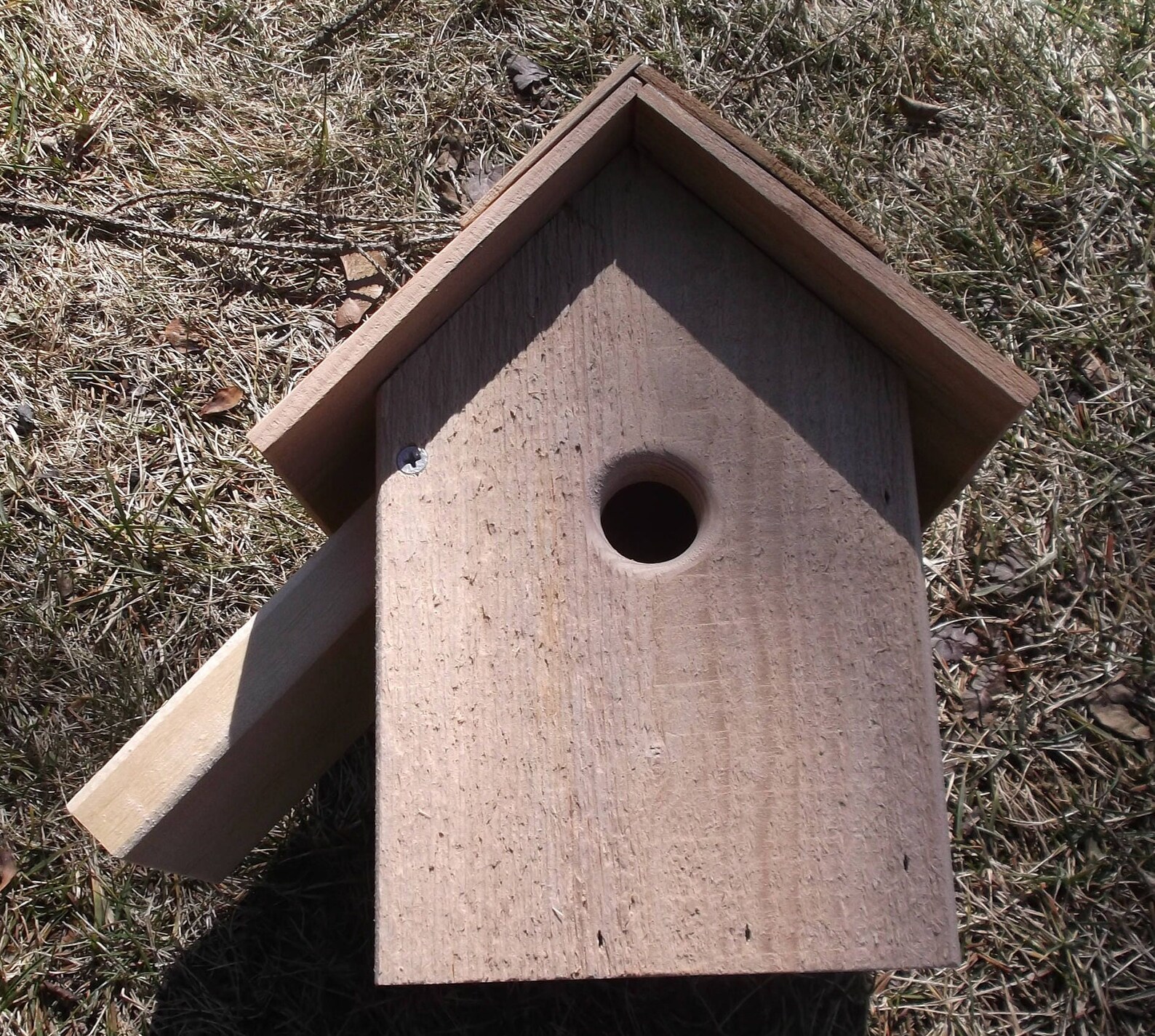 Cedar Shake Roof North Sea Blue Song Birdhouse Easy Clean Out Metal ...
