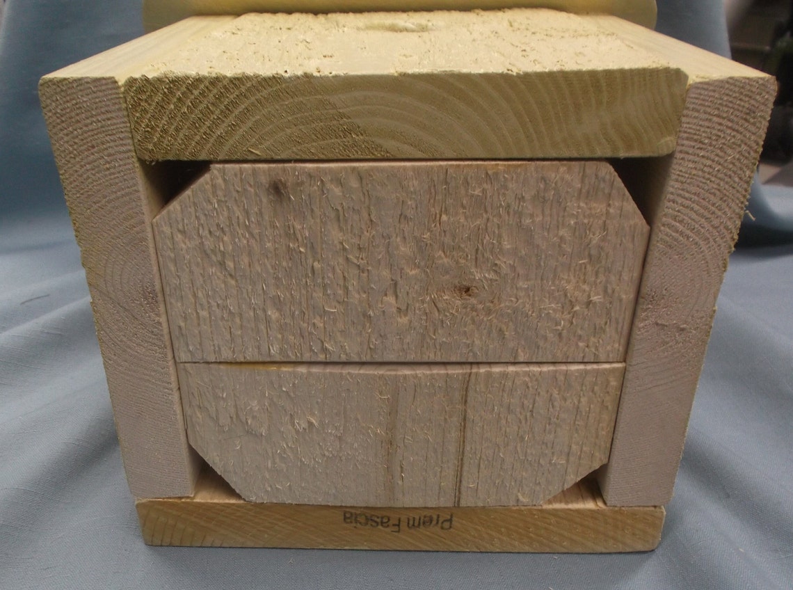 Flatback Birdhouse Box Alpine Meadows Green Top Bluebird Stationary ...