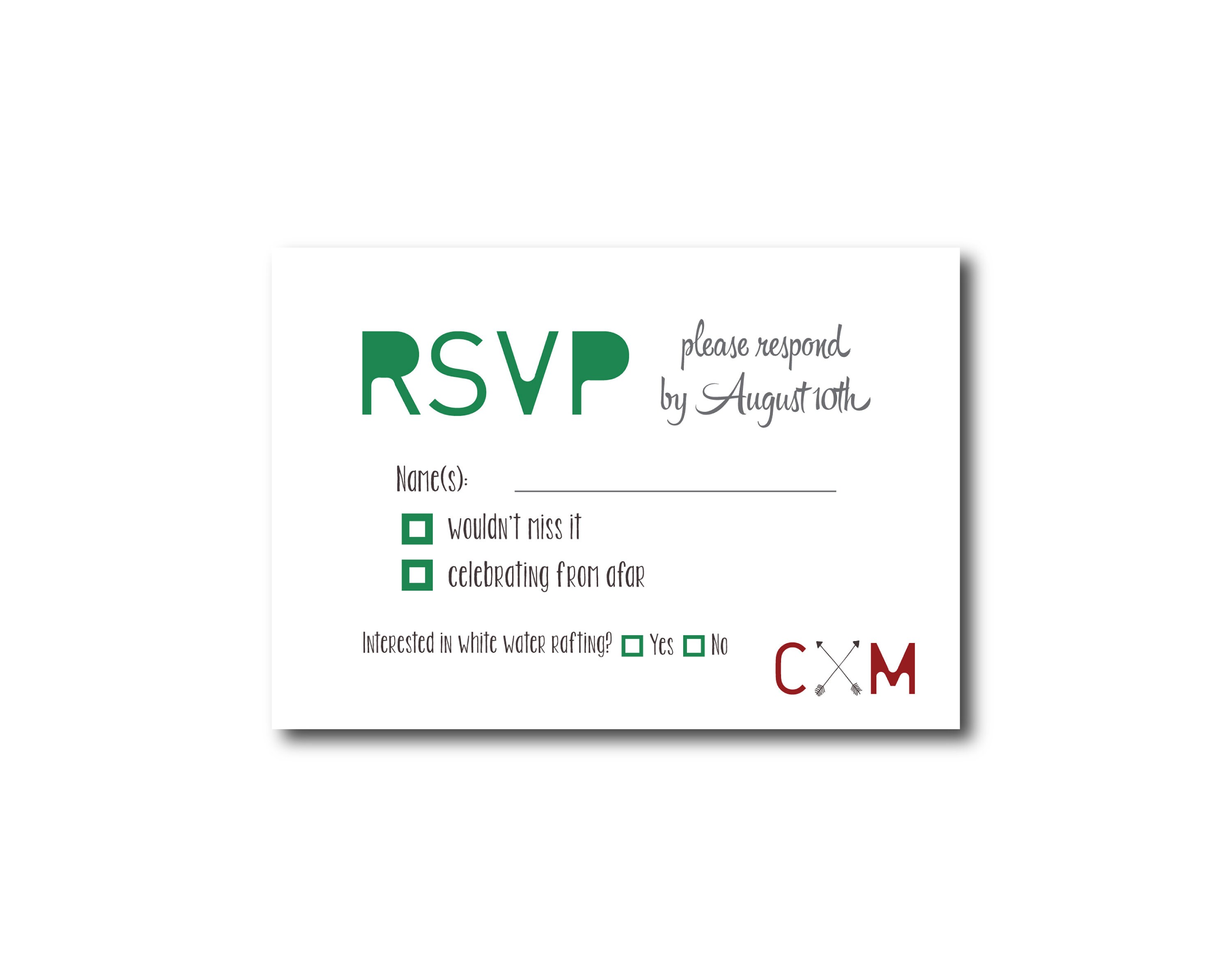 Add a RSVPor a INOF CARD to your illustrated wedding | Etsy