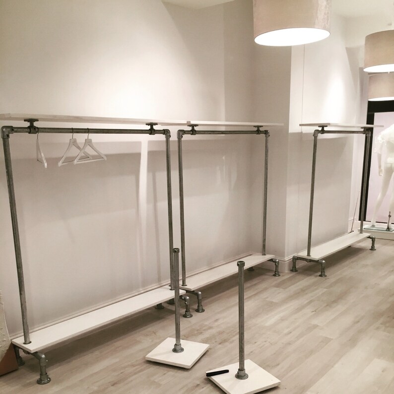 Industrial Style Clothes Rails / Bespoke Shopfit / Made to - Etsy UK