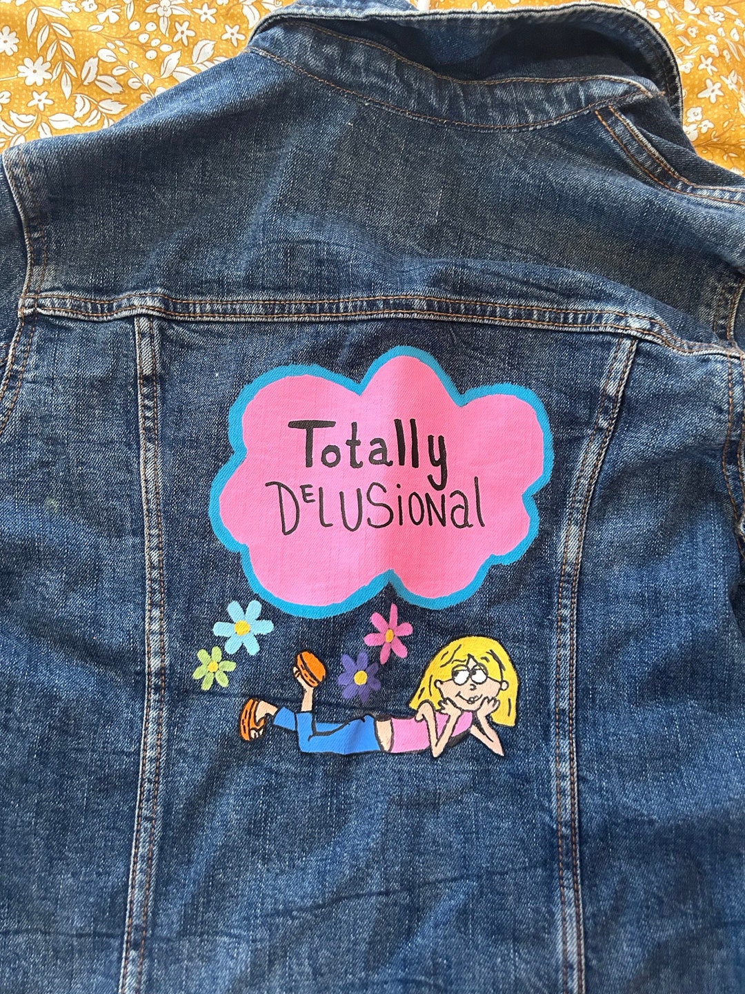 Hand Painted Lizzie Mcguire Jean Jacket - Etsy