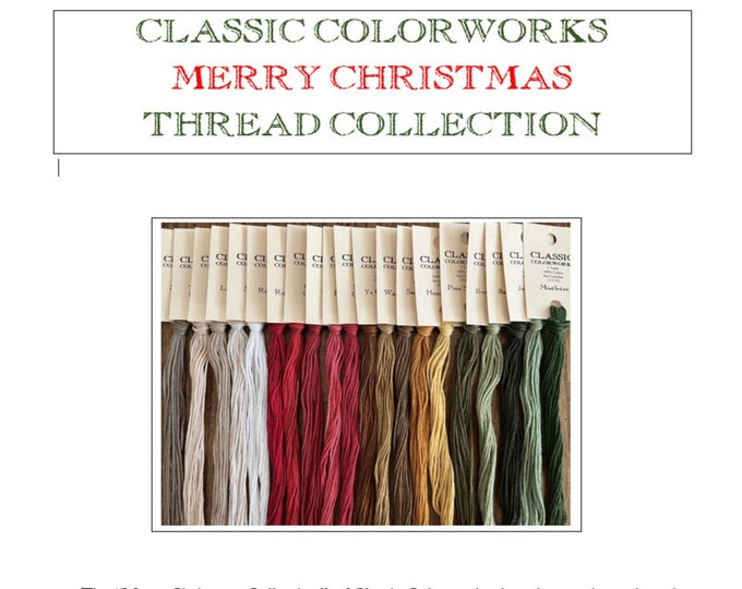 Classic Colorworks Merry Christmas Pack 20 Popular Hand Dyed Cotton Ad ...