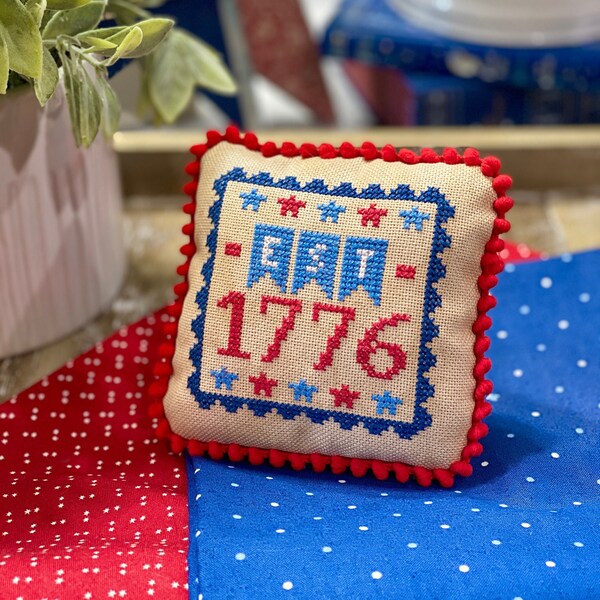 1776 Cross Stitch - Etsy