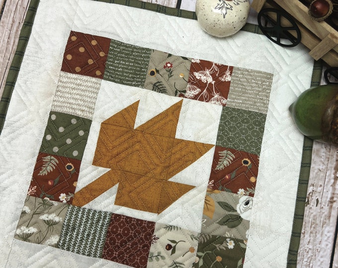 L is for Leaf Mini Quilt Kit Purchase Pattern Separately - Etsy