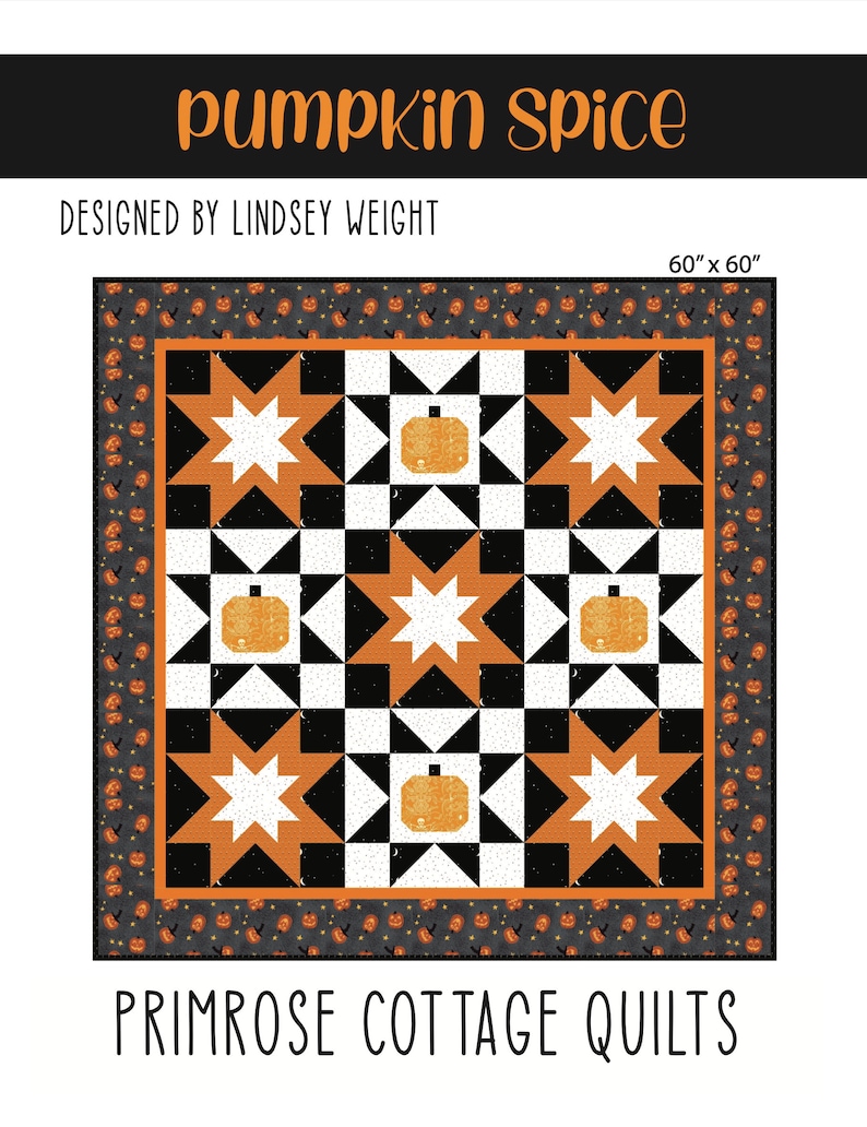 Pumpkin Spice Quilt Pattern PDF Pattern - Etsy Canada