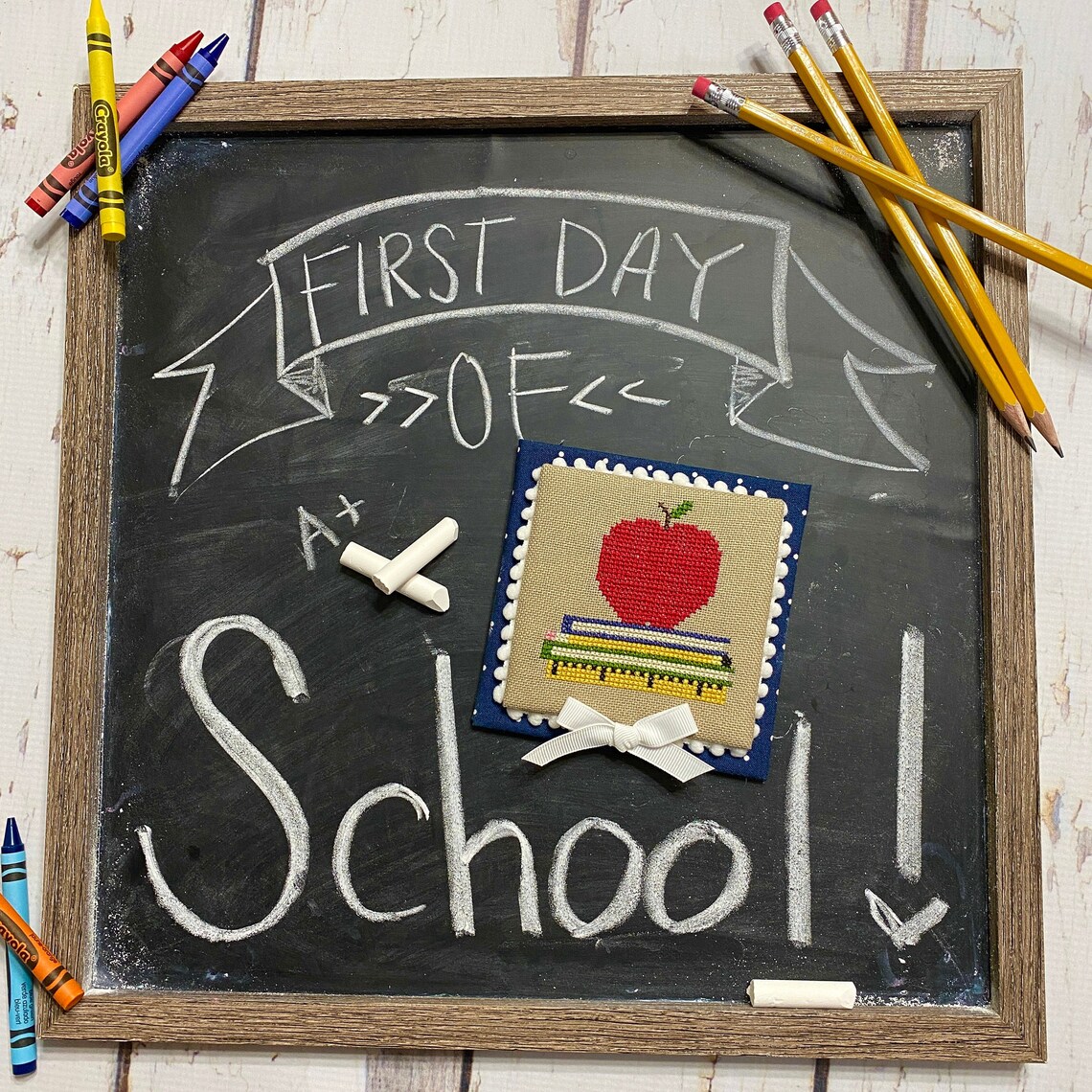 School Days Cross Stitch PDF Pattern - Etsy