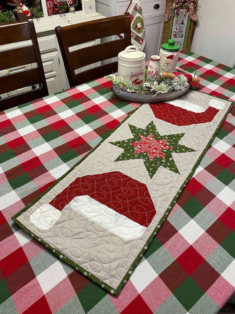 Hey Santa Table Runner PDF Pattern | Etsy