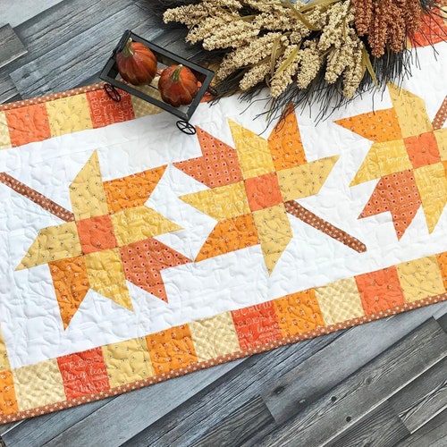 Autumn Stars Quilt Pattern PDF Digital Download Scrappy Fall - Etsy