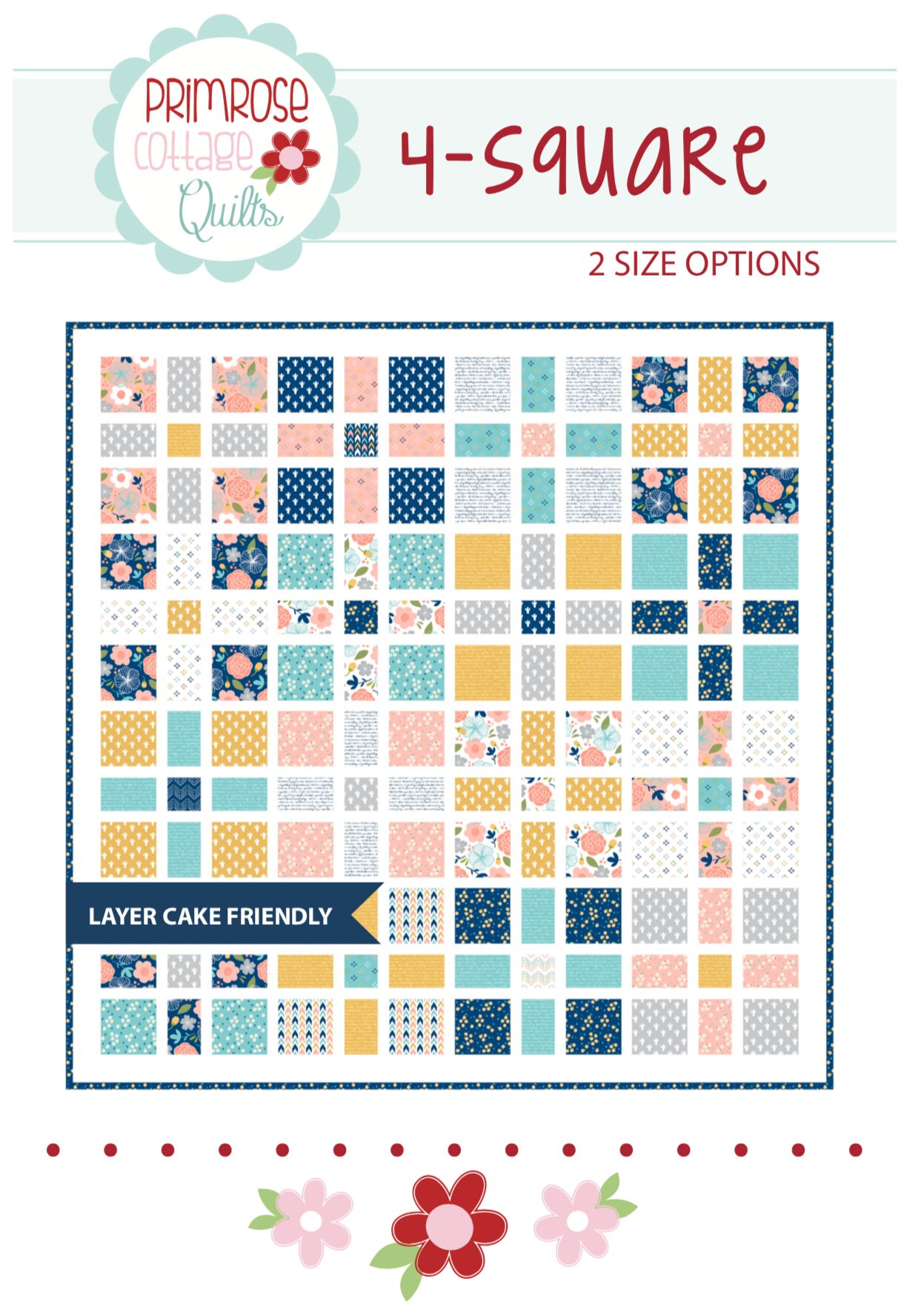 Four Square PDF Pattern | Etsy