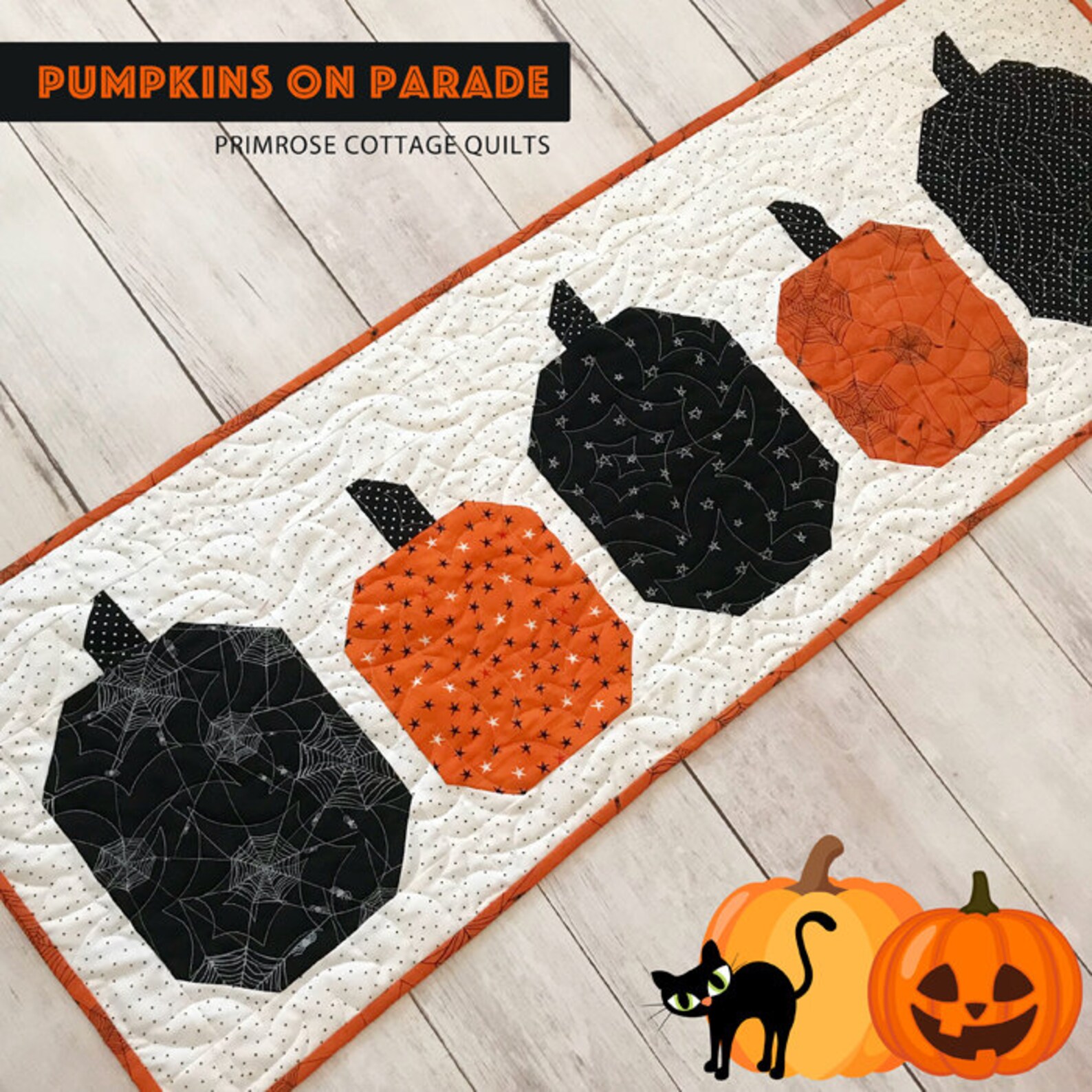 Pumpkin Table Runner PDF Pattern - Etsy