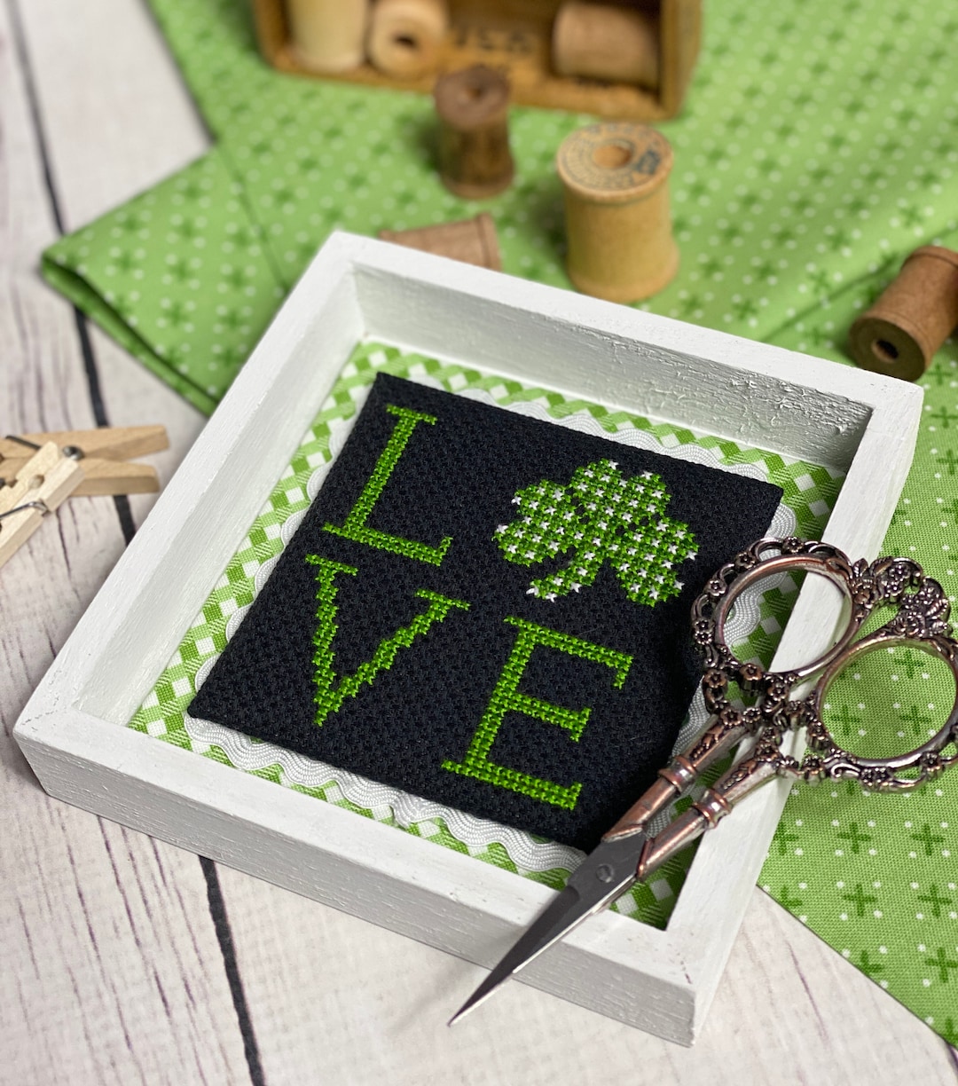 Lucky Love Cross Stitch by Katie Rogers of Primrose Cottage Stitches ...