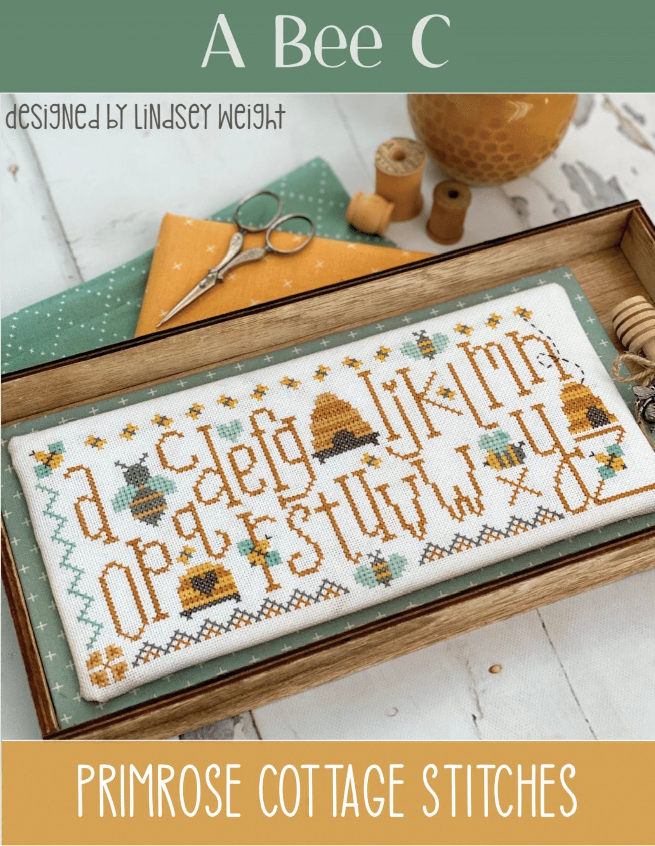 A Bee C Cross Stitch by Lindsey Weight of Primrose Cottage - Etsy