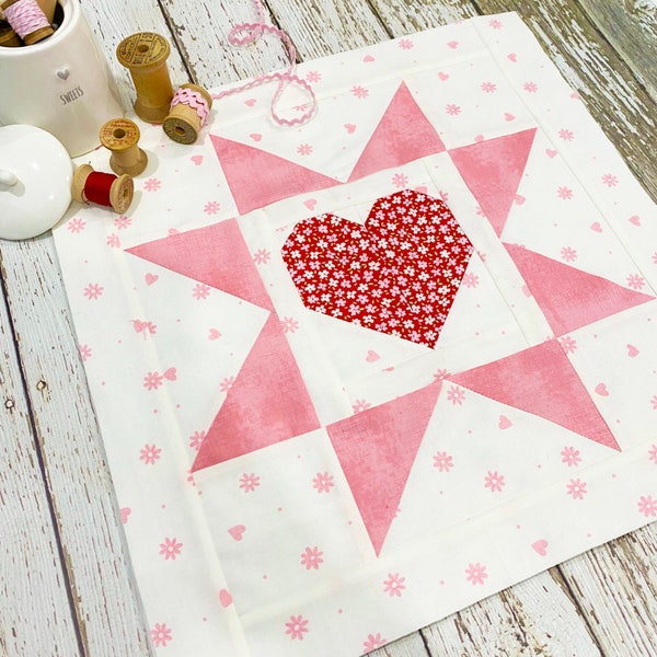 Heart Quilt Pattern - Etsy