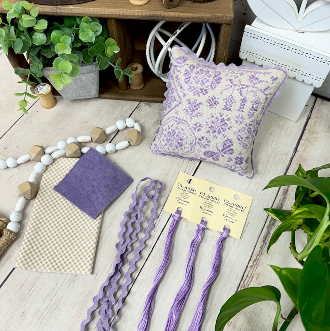 Spring Quaker Finishing Kit/floss Pack by Lindsey Weight of Primrose ...