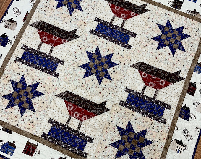 Robin Bobbin Quilt Kit Using Huckleberry Salt Box by Karen Walker for ...